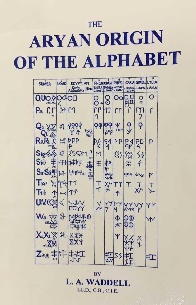 THE ARYAN ORIGIN OF THE ALPHABET – Omni Christian Book Club
