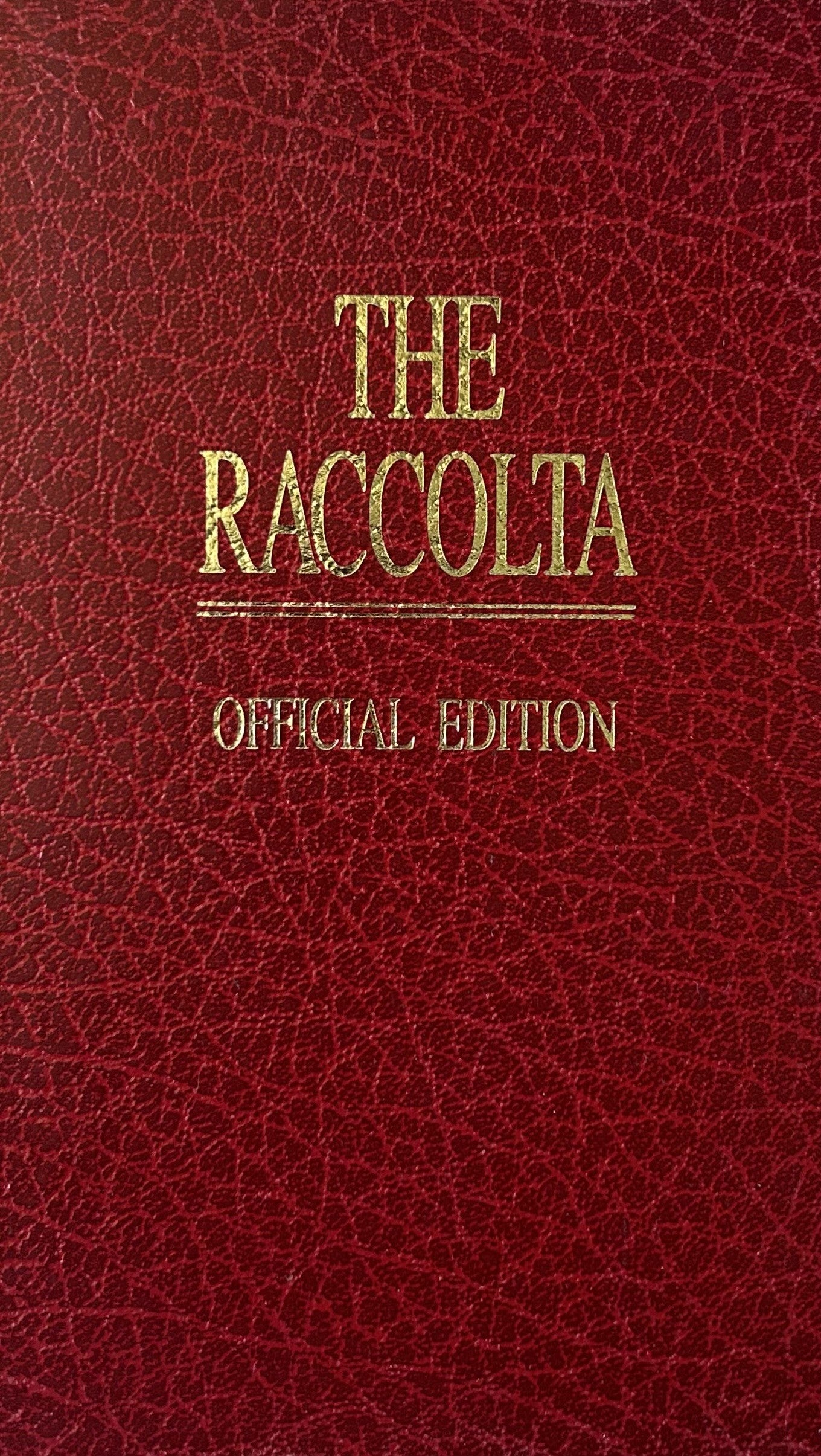 THE RACCOLTA Official Edition – Omni Christian Book Club