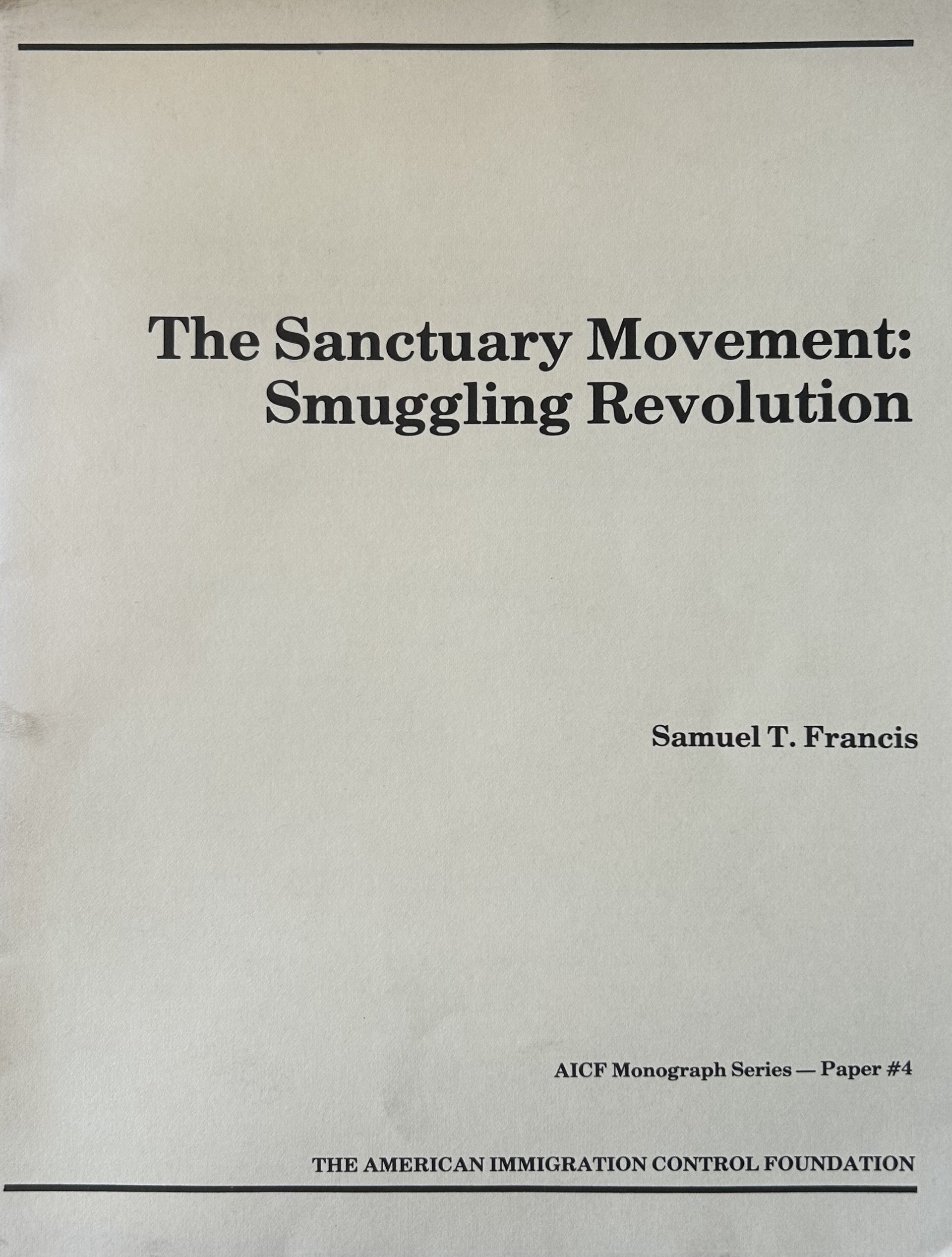 THE SANCTUARY MOVEMENT Smuggling Revolution – Omni Christian Book Club